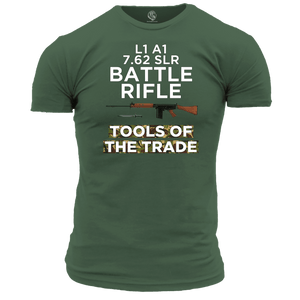 Battle Rifle T Shirt, SLR L1A1 Weapon