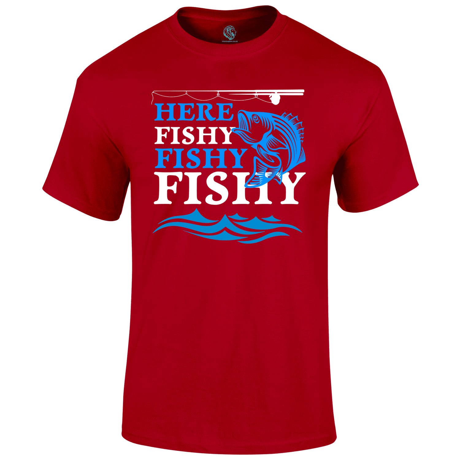 Gildan Fisherman T-Shirts For Men Premium Fishing Here Fishy Fishy ...