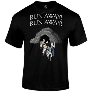 Run Away T Shirt Monty Python Holy Grail