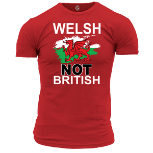 Welsh Not British T Shirt